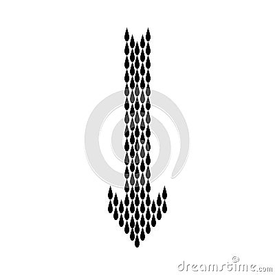 Drop Arrow Vector Illustration | CartoonDealer.com #53569068