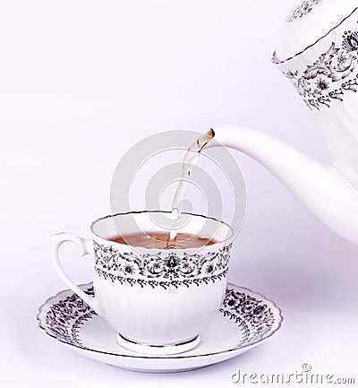 Drop Tea From Teapot To Teacup Stock Photography | CartoonDealer.com ...