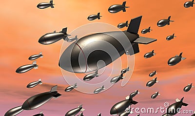 Dropping Bombs Royalty-Free Stock Photography | CartoonDealer.com #25744151