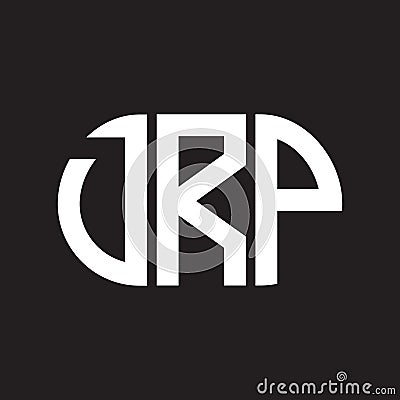 DRP Letter Logo Design On Black Background. DRP Creative Initials ...