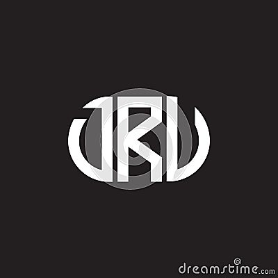 DRU Letter Logo Design On Black Background. DRU Creative Initials ...
