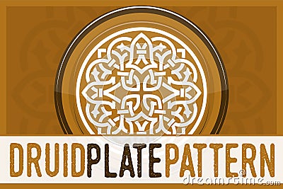 Druid Celtic Traditional Ethnic Pattern. Kitchen Plate Vector ...
