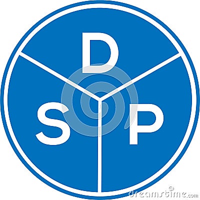 DSP Letter Logo Design On White Background. DSP Creative Circle Letter ...