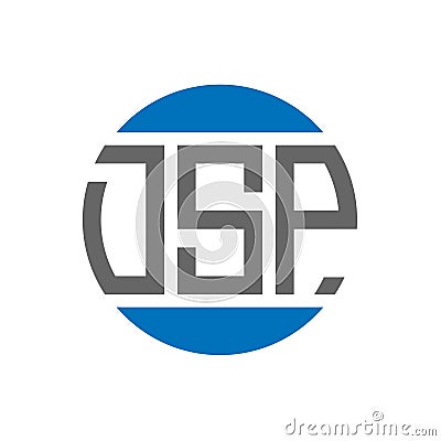 DSP Letter Logo Design On White Background. DSP Creative Initials ...