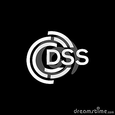 DSS Letter Logo Design On Black Background. DSS Creative Initials ...