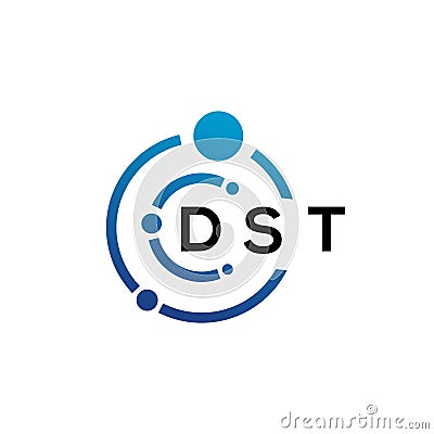 DST Letter Logo Design On White Background. DST Creative Initials ...
