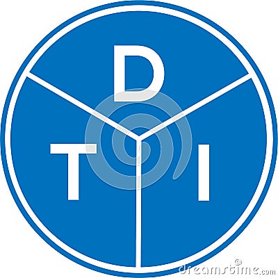 DTI Letter Logo Design On White Background. DTI Creative Circle Letter ...
