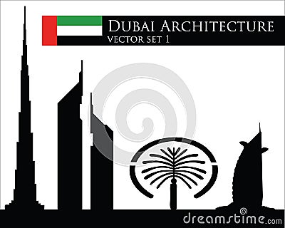 Dubai Architecture Vector Set | CartoonDealer.com #17716843