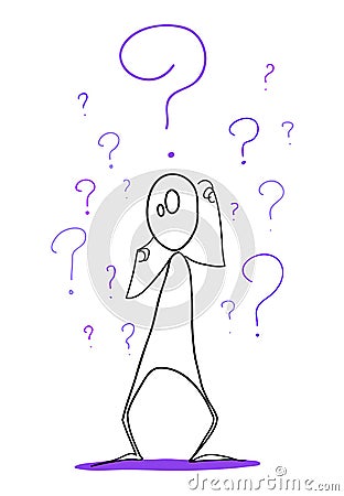 Dubbio - Arte Di Clip Fotografia Stock Libera da Diritti - Immagine ...