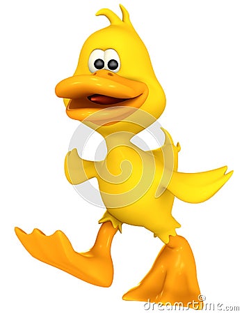 Duck Cartoon Walking Royalty Free Stock Photo - Image: 25347825