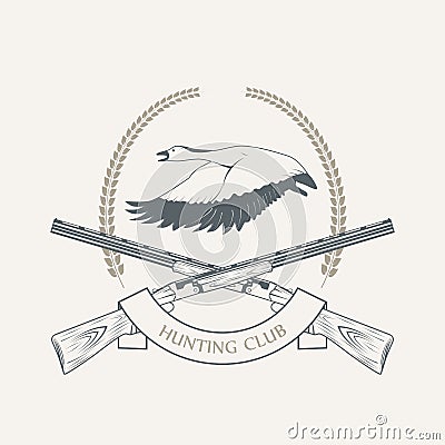 Duck Hunting With Shotguns Icon Cartoon Vector | CartoonDealer.com ...