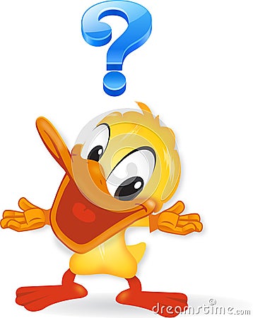 Duck - Question Illustration | CartoonDealer.com #23441407
