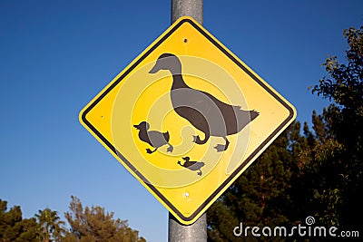 Duck Traffic Sign Stock Photography | CartoonDealer.com #12068228