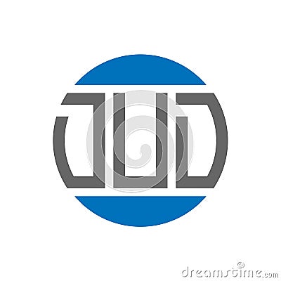 DUD Letter Logo Design On White Background. DUD Creative Initials ...