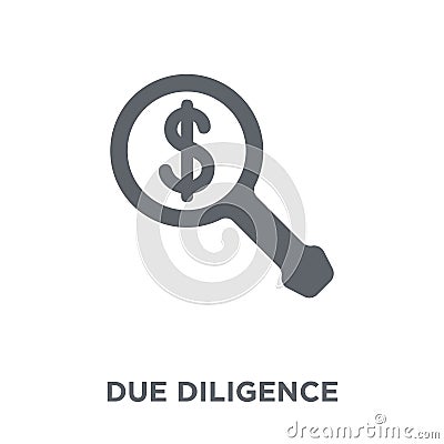Due Diligence Icon From Time Managemnet Collection. Vector Illustration ...