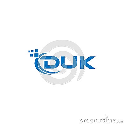 DUK Letter Logo Design On White Background. DUK Creative Initials ...