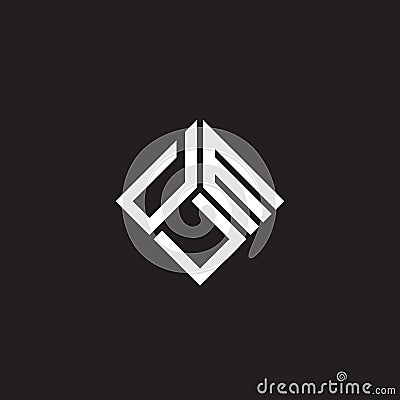 DUM Letter Logo Design On Black Background. DUM Creative Initials ...