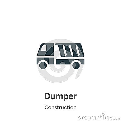 Dumper Vector Icon On White Background. Flat Vector Dumper Icon Symbol Sign From Modern Tools ...