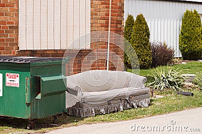 Dumpster Couch Stock Photos - Image: 19634253