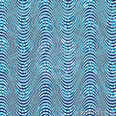 Duotone, 2-color Geometric Pattern Of Dense Wavy Lattice, Grid ...