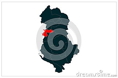 Durres Map Illustration On White Background | CartoonDealer.com #269837874