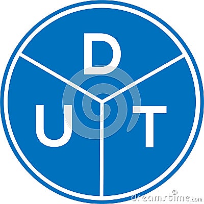 DUt Letter Logo Design On White Background. DUt Creative Circle Letter ...