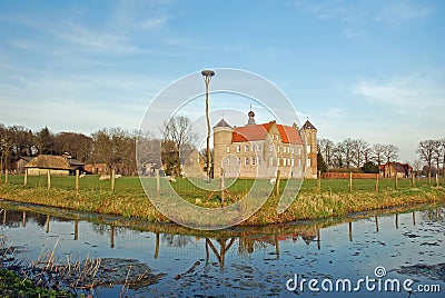 Dutch Landscape- Castle Croy - Laarbeek Stock Photo - Image of ...