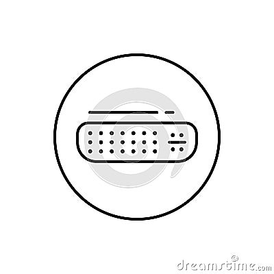Dvi-i, Connector Icon. Simple Line, Outline Vector Elements Of Connectors And Cables Icons For ...