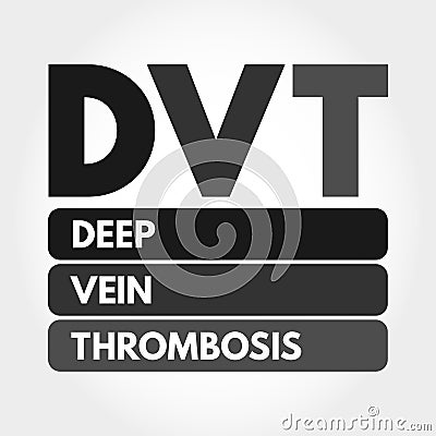 DVT - Deep Vein Thrombosis Acronym Concept Royalty-Free Stock ...
