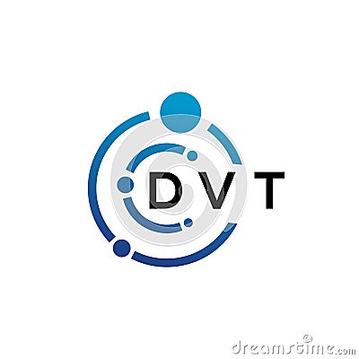 DVT Letter Logo Design On White Background. DVT Creative Initials ...