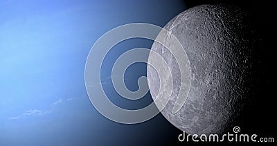 Orcus Dwarf Planet in Orbit with Pluto at Background Stock Video ...