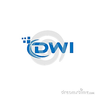 DWI Letter Logo Design On White Background. DWI Creative Initials ...