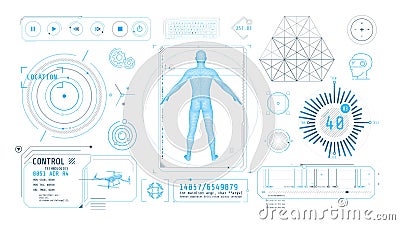 Dynamic Animation on the Theme of Human Digitalization. Stock Video ...