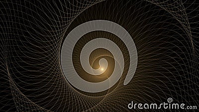 Dynamic Golden Rotational Motion Stock Footage - Video of elegant, loop ...