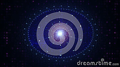 Quantum Oscillation Field stock video. Video of encryption - 299294441