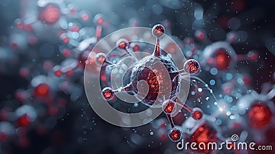 Dynamic Mutation: The Shapeshifting Dance Of A Virus. Concept Viral ...