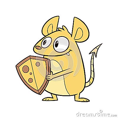 Dynamic Nibbles The Cheesy Monster Character Cartoon Vector ...
