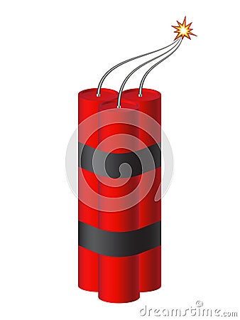 Dynamite stock illustration. Illustration of caution, explosion - 8517614