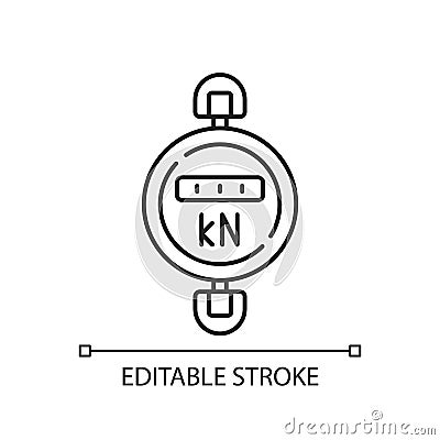 Dynamometer Linear Icon Vector Illustration | CartoonDealer.com #205134716