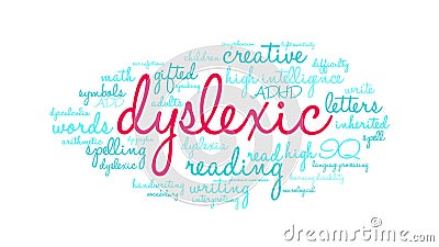 Dyslexic Animated Word Cloud Stock Footage - Video of language ...