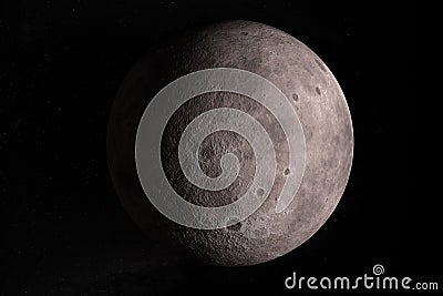 Dysnomia, Moon Of The Dwarf Planet Eris, Rotating. 3d Render Royalty ...