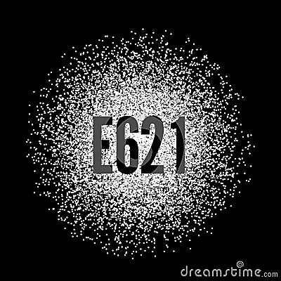 E621 Monosodium Glutamate White Powder Cartoon Vector | CartoonDealer ...