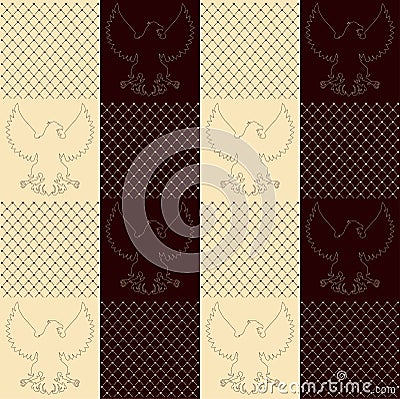Eagle Vintage Seamless Texture Vector Illustration | CartoonDealer.com ...