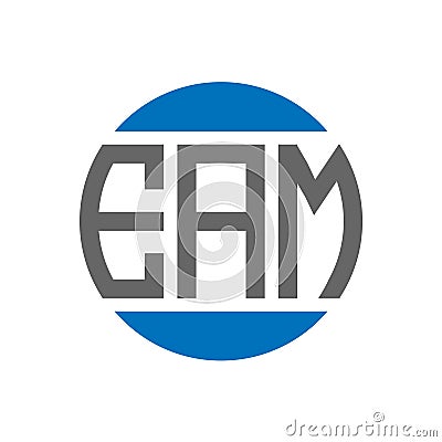 EAM Letter Logo Design On White Background. EAM Creative Initials ...