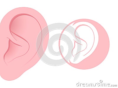 Ear Pictogram Royalty Free Stock Images - Image: 7731639