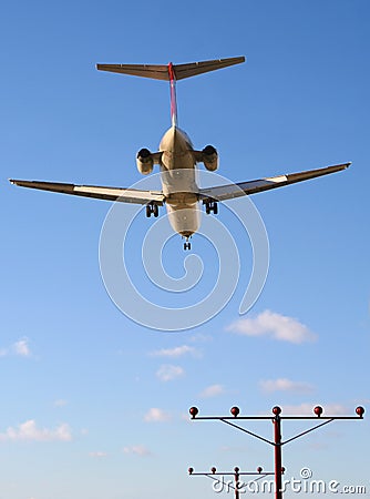 Early Flight On Final Approach Stock Image | CartoonDealer.com #457009