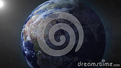 Earth Animation Zooms in on Middle East Stock Footage - Video of ...