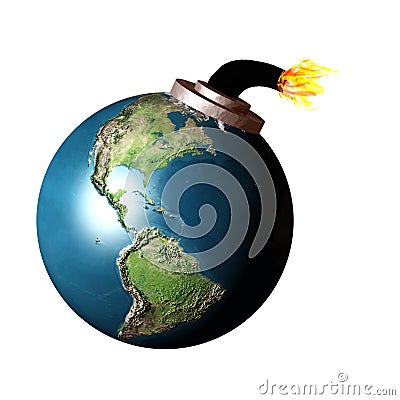 Earth Bomb Royalty Free Stock Images - Image: 656559