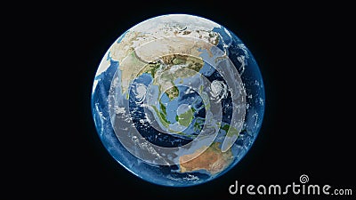 Earth`s Daytime, Overall View from Outer Space Stock Video - Video of ...