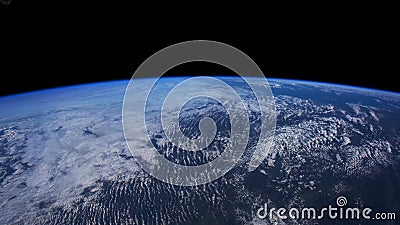 Earth from Space. Time Lapse of Over the Earth Seen from the ISS. Space ...
